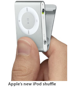 Apple unveils new iPod shuffle: world’s smallest digital music player ...