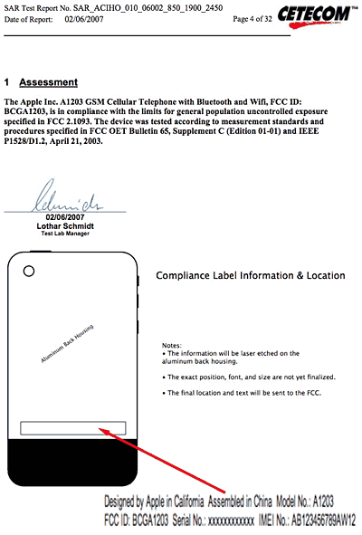 FCC certifies Apple iPhone - MacDailyNews