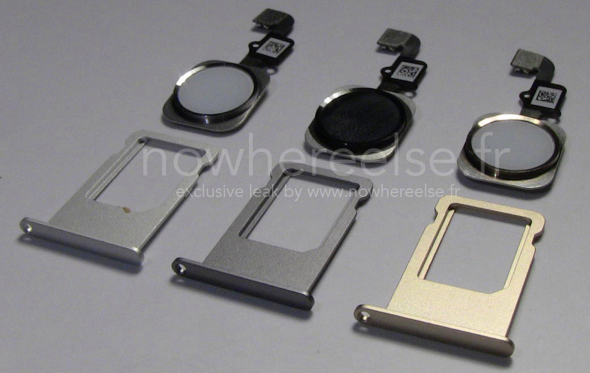 iPhone 6 component photos show Silver, Gold, and Space Gray finishes ...