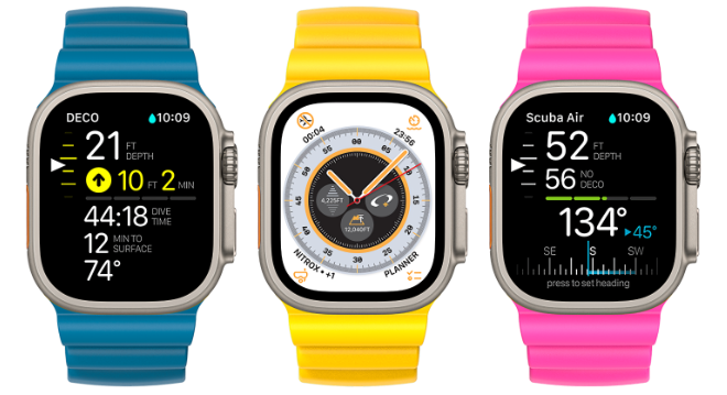 Oceanic+ dive app now available for Apple Watch Ultra