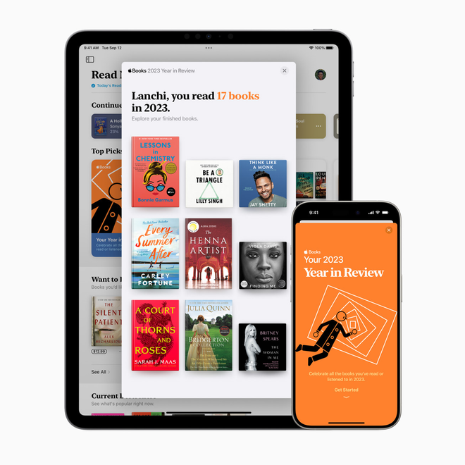 Apple unveils the top books of 2023 and a new 'Year in Review' experience