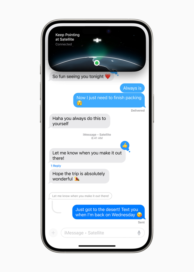 Messages via satellite: Apple's newest iPhone feature could save your life