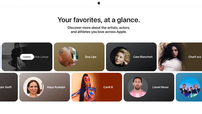 Apple launches a new 'Snapshot' celebrity hub - MacDailyNews