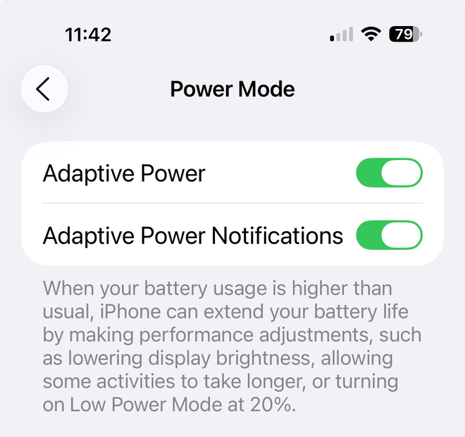 Adaptive Power is on by default in new iPhones; here's how to turn it off